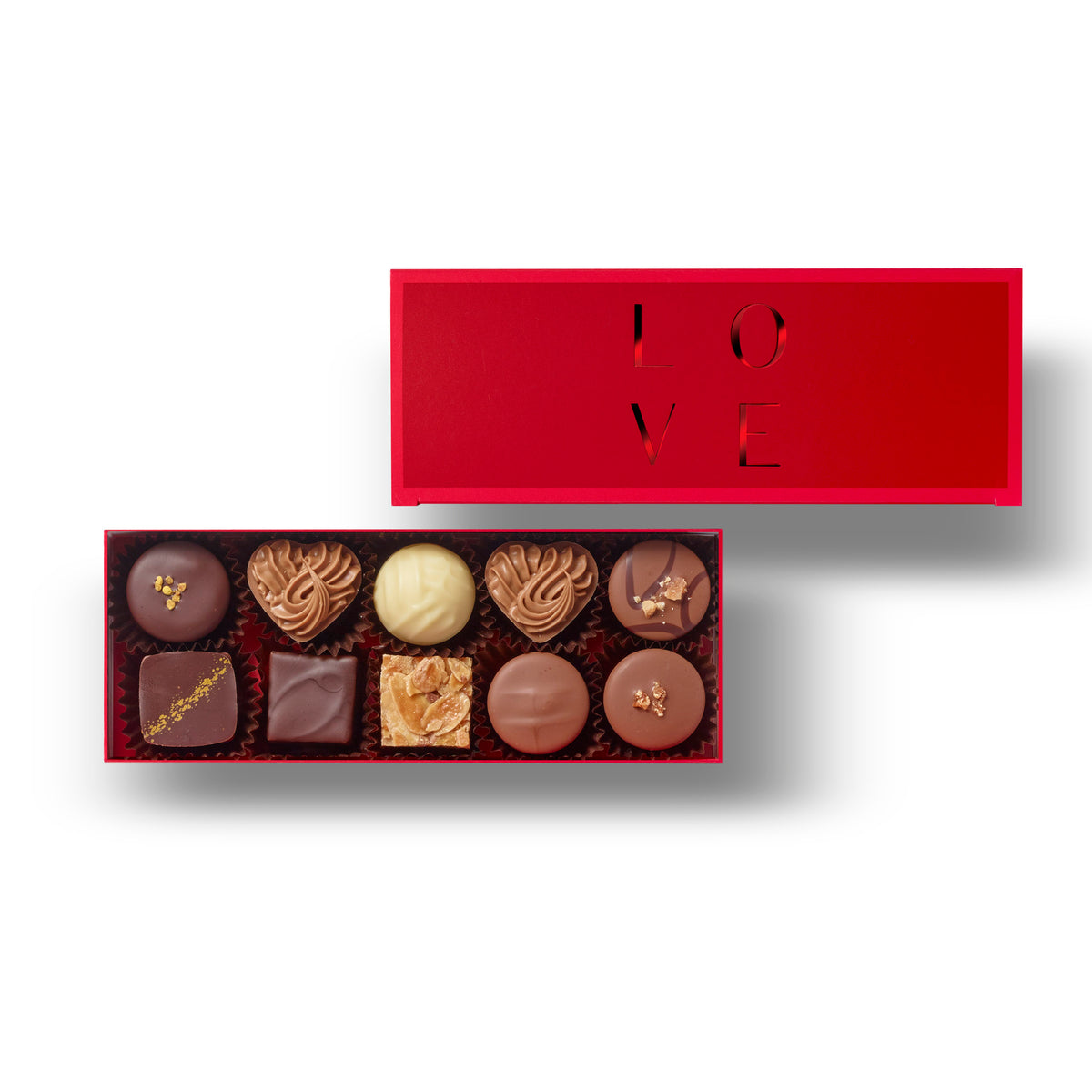 Geschenkpackung LOVE 10 Stück – Storath Chocolatier